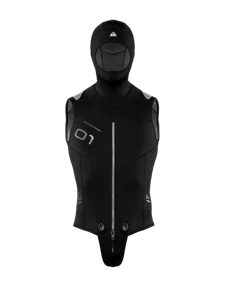 Waterproof O1 Overvest 5mm with hood | Dive Garage